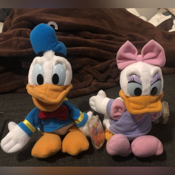 Disney | Toys | Vintage Disney Mattel Star Beans Plush Donald Daisy ...